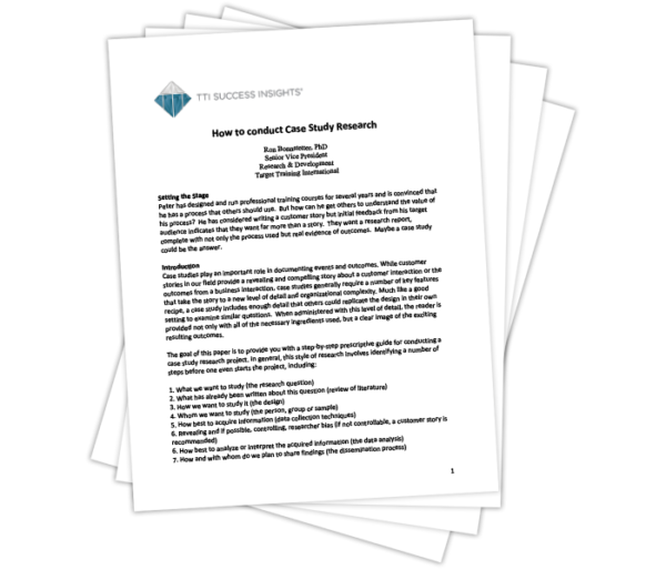 How to Conduct Case Study Research - TTI Research